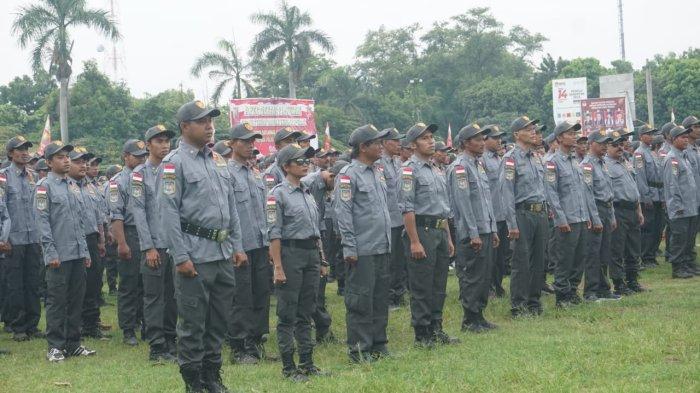 2.152 Satlinmas Siap Amankan Pemilu 2024 di Kota Pekalongan - Tribun ...