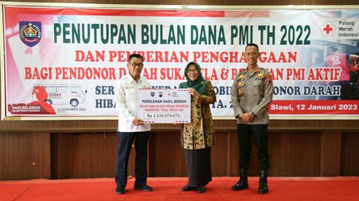 Perolehan Bulan Dana PMI Kabupaten Tegal 2022 Capai Rp 2,23 Miliar - Tribun-pantura.com