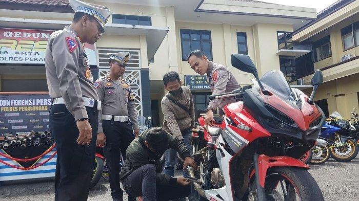 8 Hari Operasi Keselamatan Lalu Lintas, Polres Pekalongan Sita Puluhan Knalpot Brong - Tribun ...