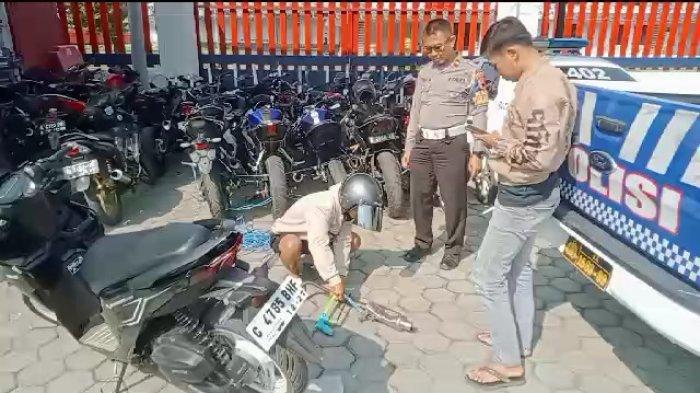 Selain Ditilang, Pengendara Motor yang Terjaring Operasi Knalpot Brong di Tegal Harus Lakukan ...