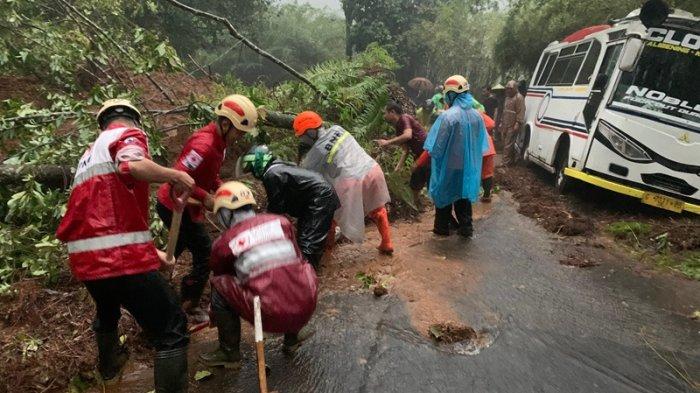 Sempat Tertutup Material Longsor, Jalan Raya Paninggaran-Banjarnegara ...