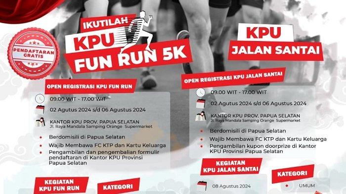 Lewat Kegiatan Olahraga, KPU Papua Selatan Sosialisasi Tahapan Pilkada 2024 - Tribun-papua.com
