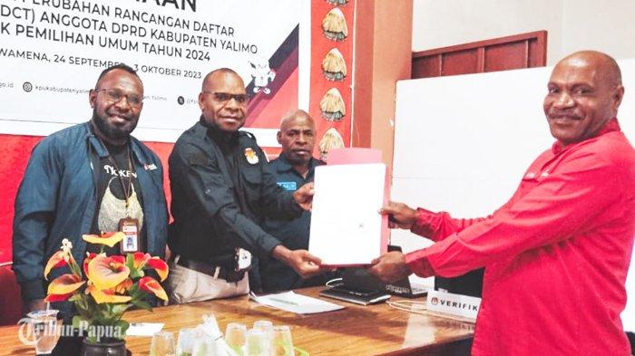 KPU Yalimo Tutup Pengajuan Perubahan Rancanagan DCT, 17 Parpol Status Diterima Lengkap - Tribun ...