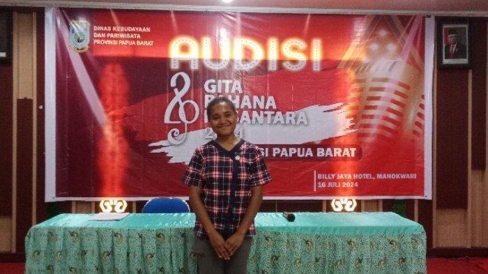 Hanya Latihan Sekali, Fransina Marisan Wakili Papua Barat di Gita Bahana Nusantara Nasional ...