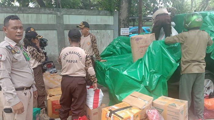 LKKJ dan SWB Bantu Korban Banjir Nimbokrang - Tribun-papua.com