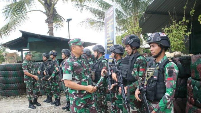 Danrem Teuku Umar Tengok Prajurit Satgas Yonif 116/Gs yang Bertugas di Pos Objek Vital ...