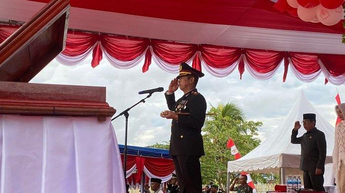 Dipimpin Kapolres Sarmi, Upacara Penurunan Bendera Merah Putih Berlangsung Sukses dan Hikmat ...
