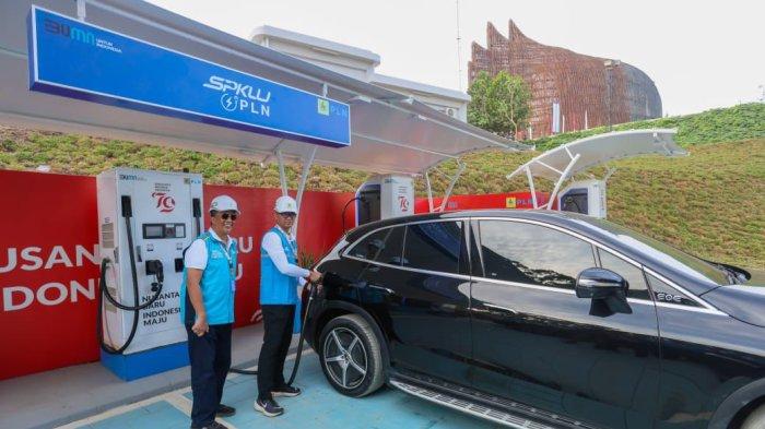 Peringatan HUT Ke-79 RI di IKN, 18 SPKLU PLN Layani 340 Transaksi ...