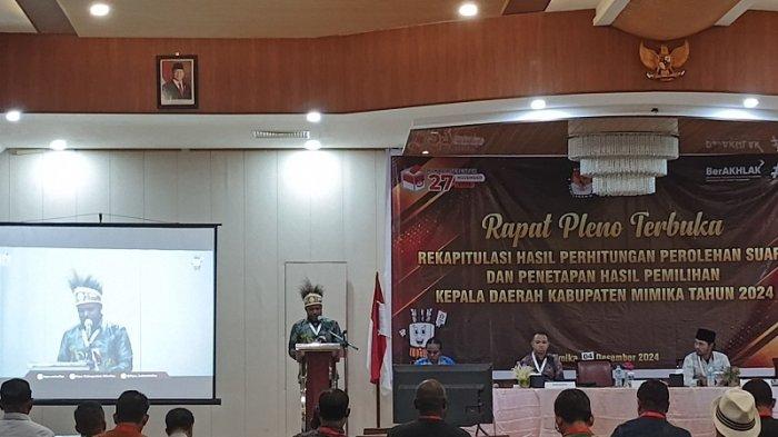 KPU Mimika Mulai Pleno Pilkada Tingkat Kabupaten, Dete Abugau: Kawal Suara Rakyat - Tribun-papua.com