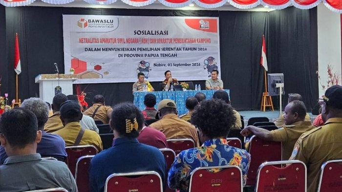 Bawaslu Papua Tengah Gelar Sosialisasi Netralitas ke ASN dan Aparat Pemerintahan Kampung ...