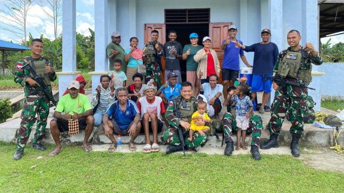 Satgas Yonif 512 Pos Komando Utama Distrik Senggi Berbaur Bersama Warga Kabupaten Keerom Papua ...