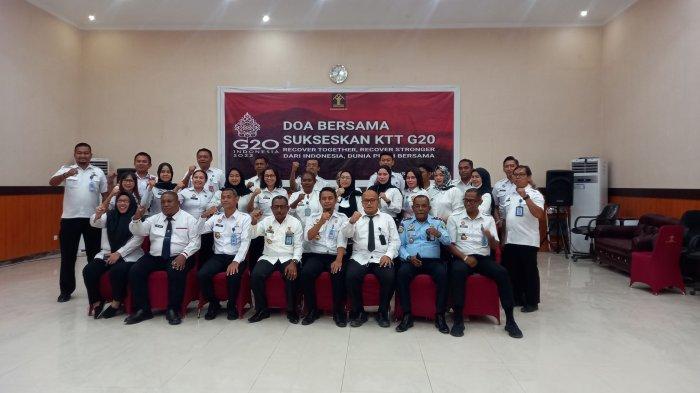 Inilah Pesan Sekjen saat Doa Bersama di Kemenkumham Papua Menyambut G20 - Tribun-papua.com