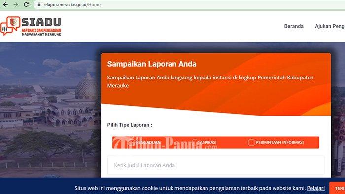 Sempat Diretas, Situs e-lapor Diskominfo Merauke Kembali Normal - Tribun-papua.com