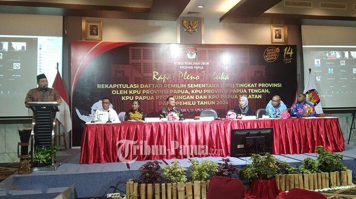 Rapat Pleno Rekapitulasi DPS di 3 DOB Papua, KPU RI: Pemilih Terbanyak di Papua Pegunungan ...