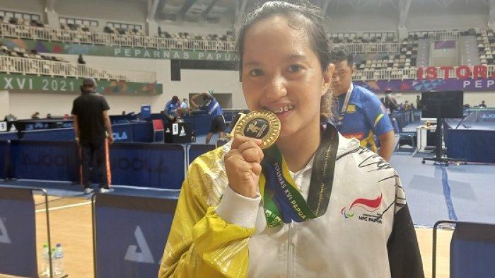 Atlet Tenis Meja Papua, Hana Resti Raih 1 Medali Emas di Peparnas XVI Papua - Tribun-papua.com