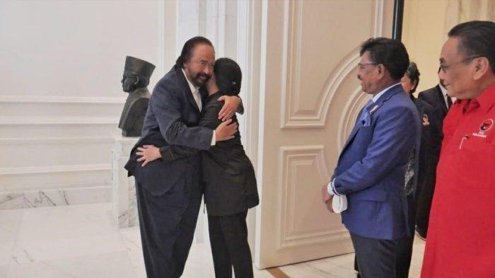 Pelukan Surya Paloh saat Sambut Puan dan Nasdem yang Menepis Kabar Panasnya Hubungan dengan PDIP ...
