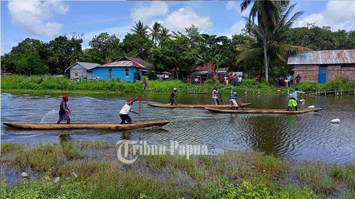 Pemkab Merauke Gelar Lomba Dayung Tradisional: Meriahkan HUT ke-121 ...