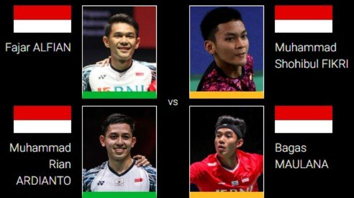 Livescore Perempat Final All England 2023 Duel 'Merah Putih' Fajri vs Bakri, Cek H2H ...