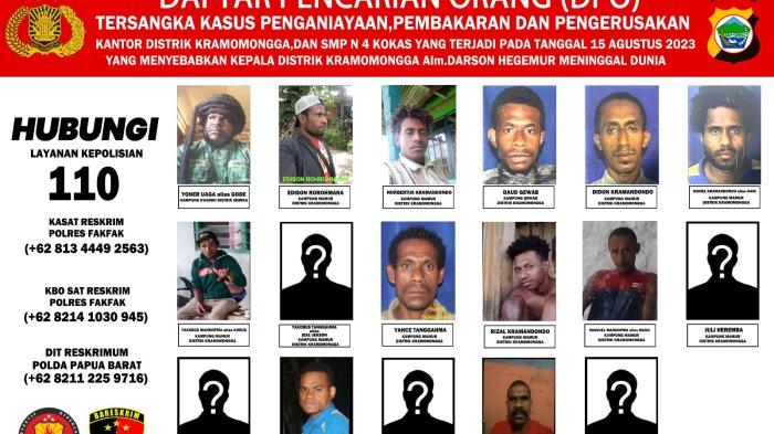 Polisi Hapus Satu Foto di DPO Penyerangan Distrik Kramongmongga Fakfak ...