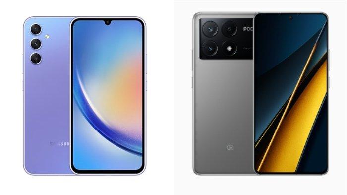 Perbandingan Spek dan Harga HP Samsung Galaxy A34 5G vs POCO X6 Pro 5G, Harga Sama RAM Beda ...