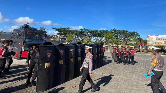 Personel OMB Polda Papua Barat Gelar Simulasi Sispamkota Pemilu 2024 - Tribunpapuabarat.com