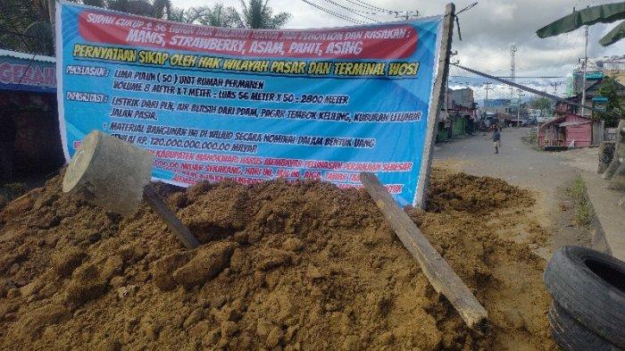 BREAKING NEWS: Akses Menuju Pasar Wosi Manokwari Dipalang - Tribunpapuabarat.com