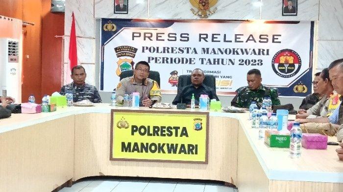 Polresta Manokwari Ungkap Satu Ons Sabu dan Dua Kilogram Ganja Sepanjang 2023 - Tribunpapuabarat.com