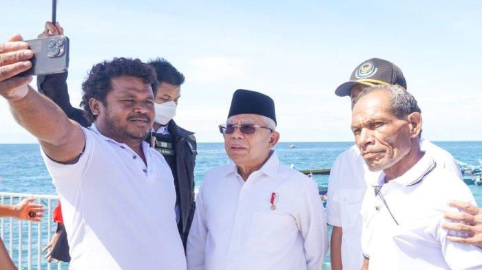 Berkunjung ke Biak Numfor, Wapres Nge-vlog Bareng Nelayan, Maruf Amin Kagum Keindahan Pantai ...