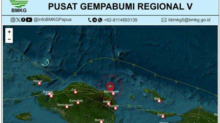 Manokwari Diguncang Gempa 4,6 Magnitudo, BMKG: Akibat Sesar Aktif ...