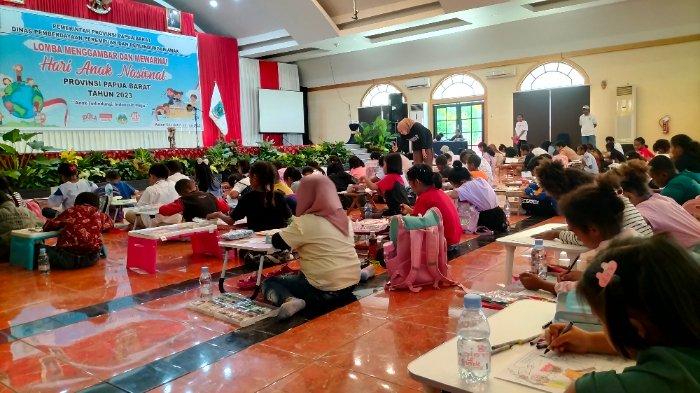 Sambut Hari Anak Nasional, DP3A Papua Barat Gelar Lomba Menggambar dan Mewarnai, Gaet 100 ...