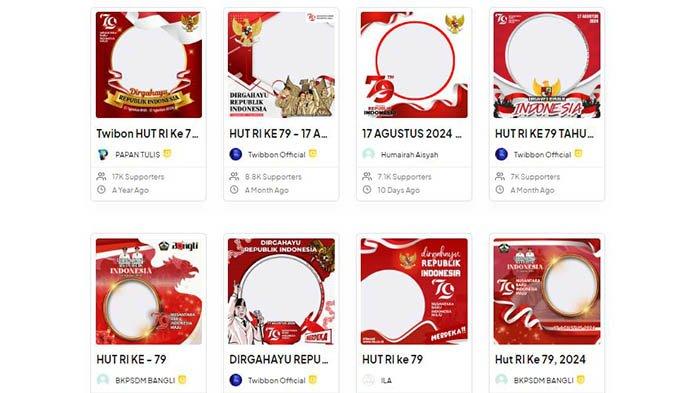 150+ Twibbon 17 Agustus , Lengkap dengan Link Twibbon HUT RI ke 79 tahun 2024 yang Keren dan ...