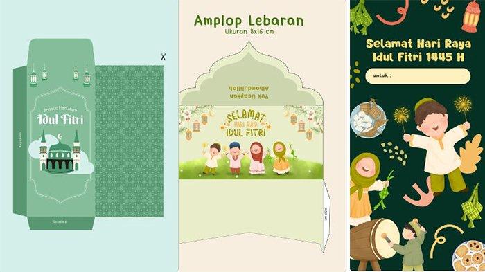 35 Contoh Desain Ide Amplop Lebaran, Bisa Download Format PNG, Vektor ...