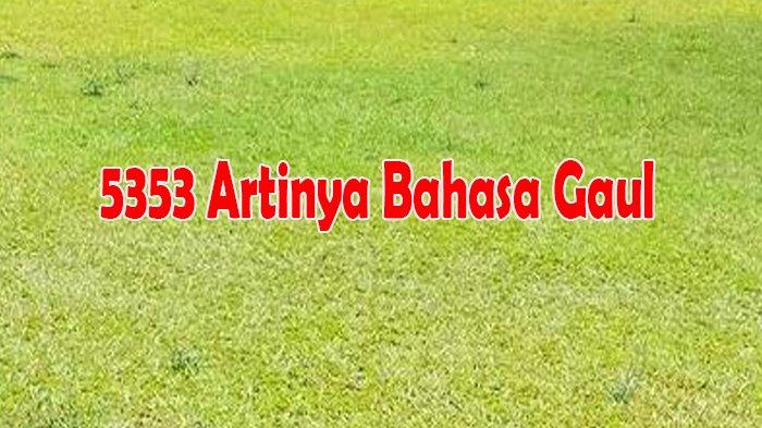 5353 Artinya Bahasa Gaul Apa? Kode Angka Dewasa? Berikut Penjelasannya ...