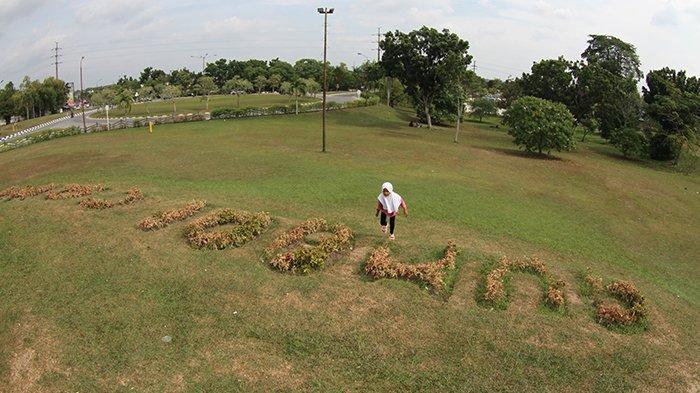 FOTO : Asrinya Taman Bundaran PHR Pekanbaru - Tribunpekanbaru.com