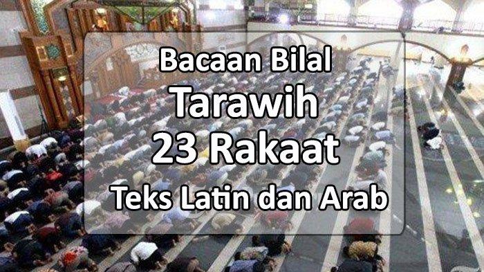 Lengkap Bacaan Bilal Tarawih 23 Rakaat File PDF Teks Latin dan Arab ...