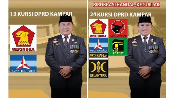 Beredar Foto Mantan Sekda Yusri Bersama Logo Partai-Partai, Klaim ...