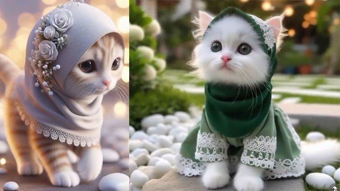 Link Download PP Kucing Berhijab Idul FItri 2024 , Dipakai untuk PP ...