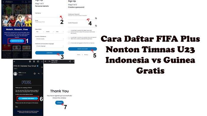 LENGKAP! Link dan Cara Daftar FIFA Plus, Nonton Gratis Timnas U23 ...