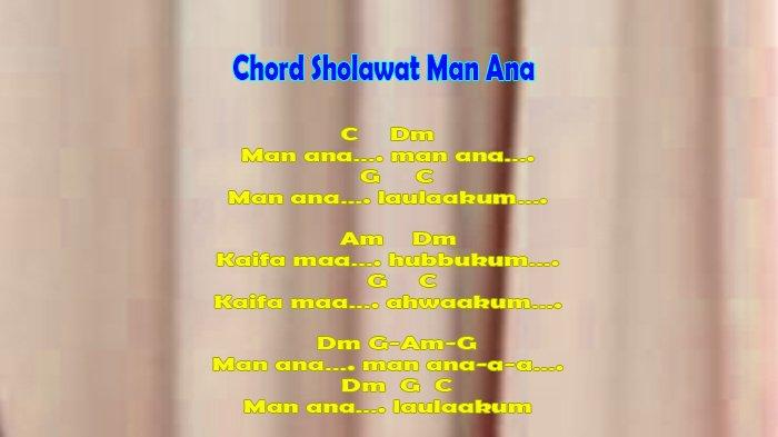Chord Sholawat Man Ana - Tribunpekanbaru.com