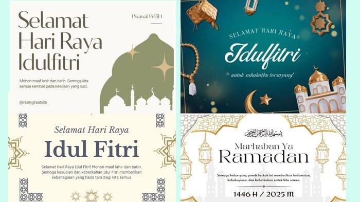12 Link Download Kartu Ucapan Selamat Hari Raya Idul Fitri 2025 yang Bisa Diedit - Halaman all ...