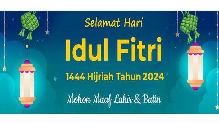 Download Contoh Spanduk Idul Fitri 2024 CDR PNG atau Poster Lebaran ...