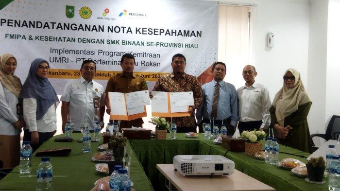 Didukung PHR, UMRI Teken Nota Kesepahaman dengan 5 Sekolah Binaan - Tribunpekanbaru.com