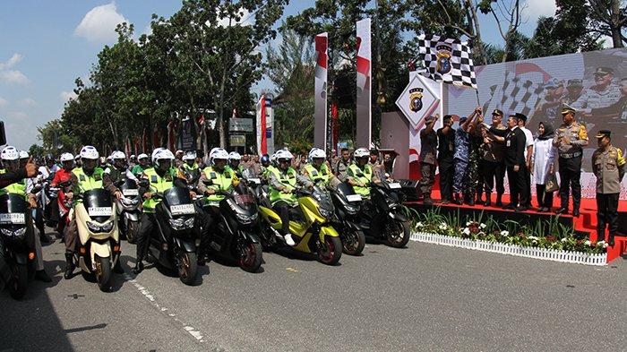 Deklarasi Bersama Tertib Berlalu Lintas Wujudkan Pemilu Damai yang Berkeselamatan di Pekanbaru ...