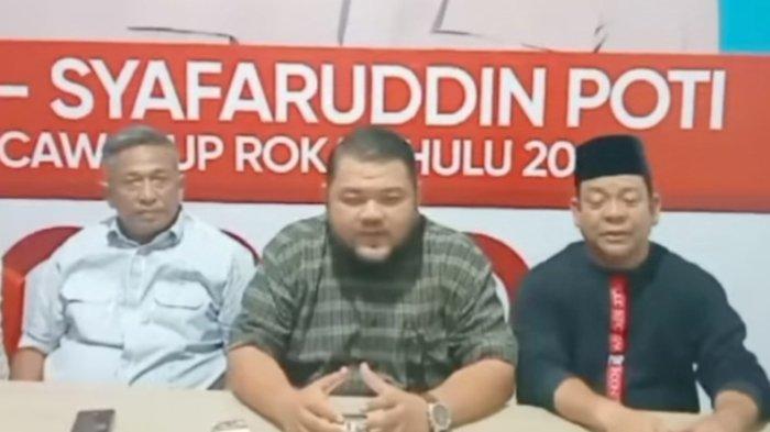 Disaksikan Ribuan Pendukung Anton-Syafaruddin Poti Klaim Kemenangan Hasil Pilkada Rohul 2024 ...