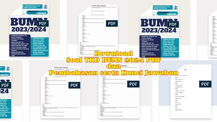 Download Contoh Soal TKD BUMN 2024 PDF dan Pembahasan serta Kunci Jawaban - Jenis Soal TKD BUMN ...