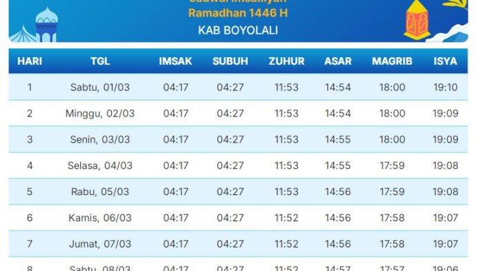 Berita jadwal buka puasa hari ini Boyolali Terbaru Hari Ini - Tribunpekanbaru.com