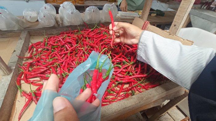 Harga Cabai Merah Besar dan Ayam Ras di Dumai Mulai Turun - Tribunpekanbaru.com