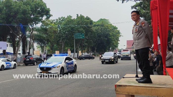 FOTO: Kapolda Riau Pantau Langsung Gladi Bersih Simulasi Pengamanan Pemilu 2024 ...