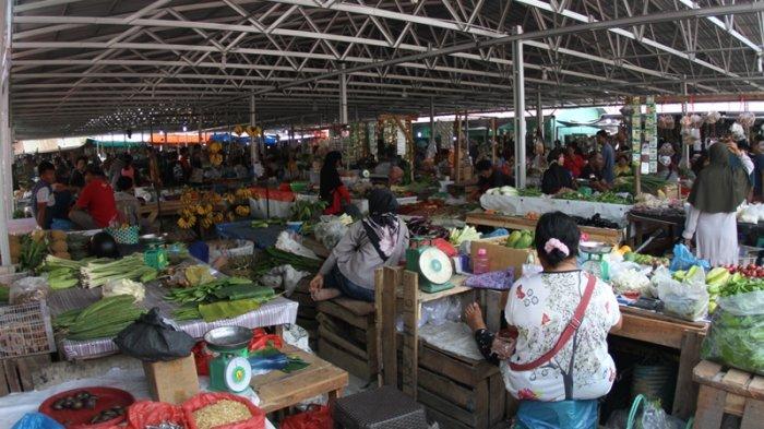 FOTO: Pedagang Pasar Cik Puan Pekanbaru Sudah Menempati Bangunan Baru ...