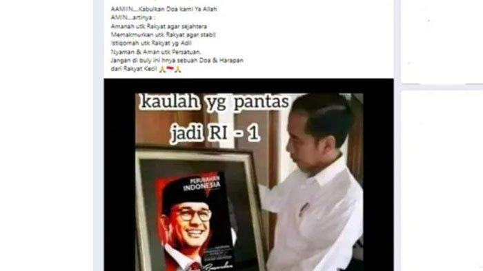 CEK FAKTA : Hoaks Presiden Jokowi Pegang Gambar Anies Baswedan ...